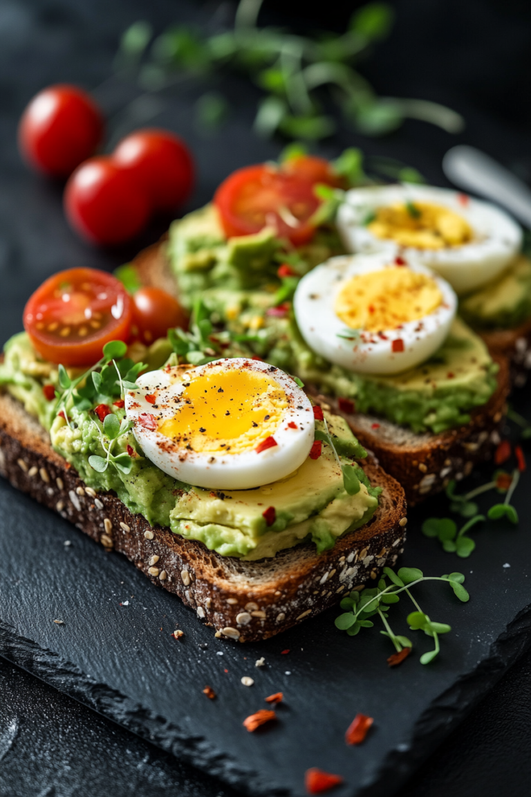 5 Easy Steps To Make The Best Avocado Toast With Egg And Bacon